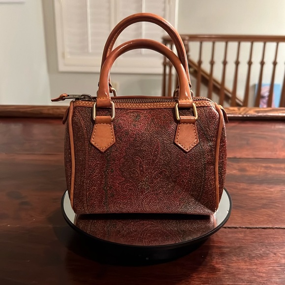 Etro | Bags | Etro Mini Paisley Boston Bagcrossbody Wstrap | Poshmark